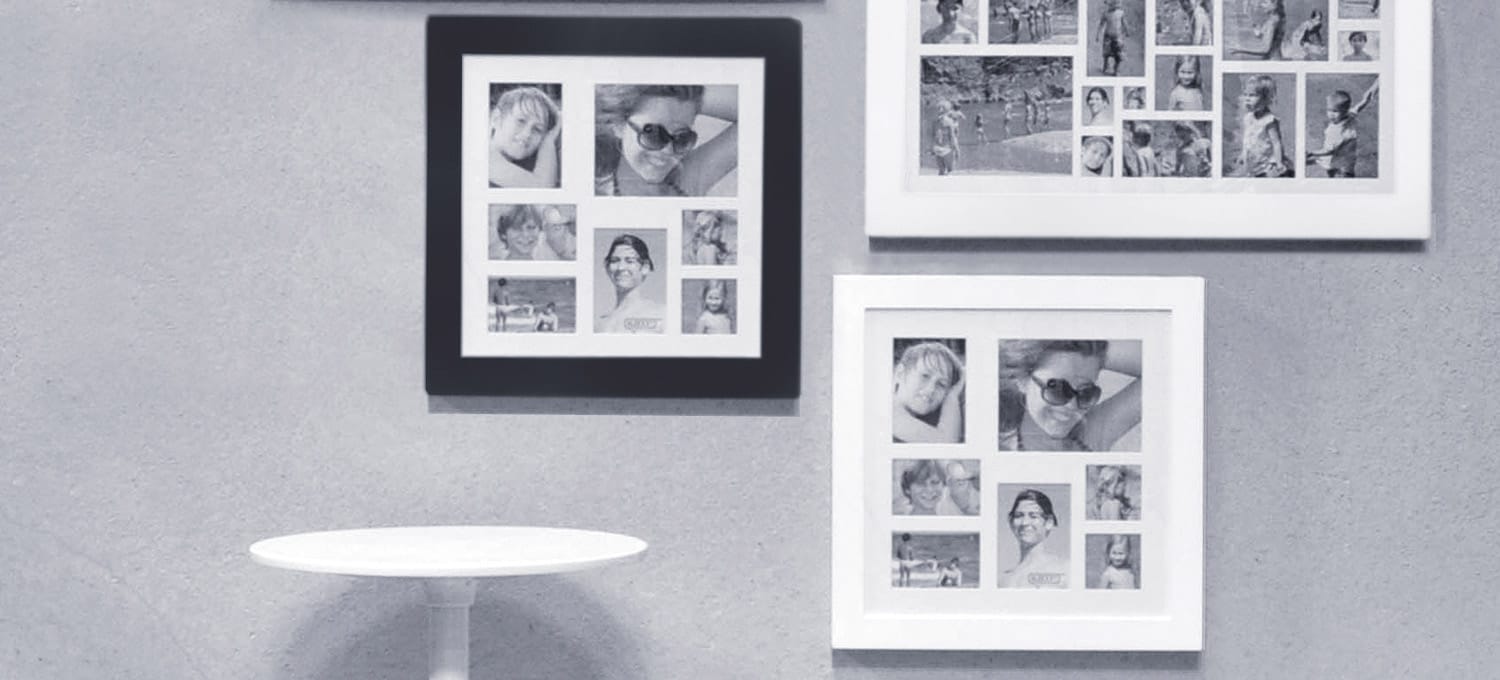 Image Frame (15) Multi Photo - White - XLBOOM - Picture Frames